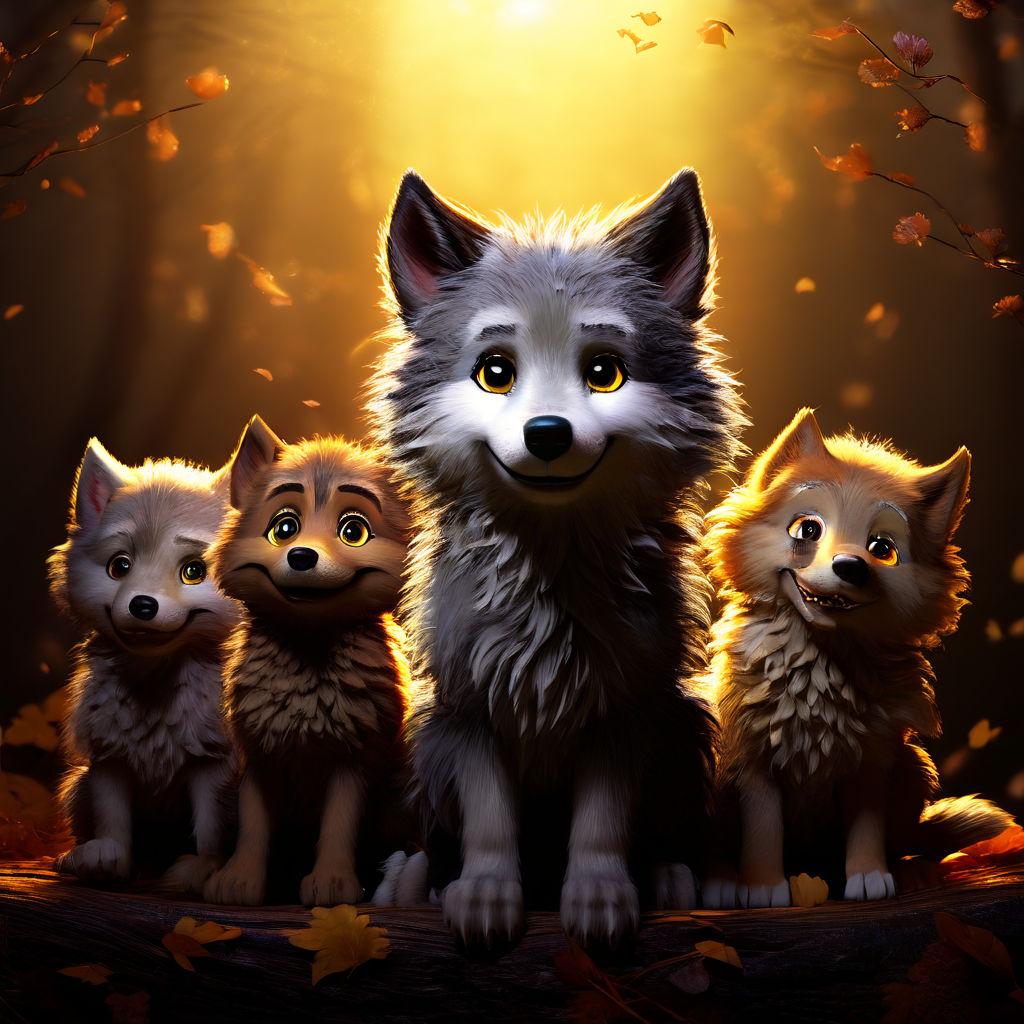 FIVE LITTLE WOLVES five little wolves tube the wolf by Luz Ocampo ...