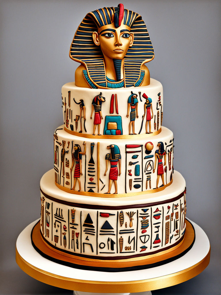 Egyptian hieroglyphs cake by AItect - Playground