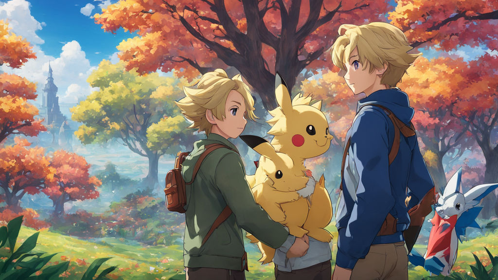 Create an enchanting and whimsical scene in the world of Pok... by RozE ...