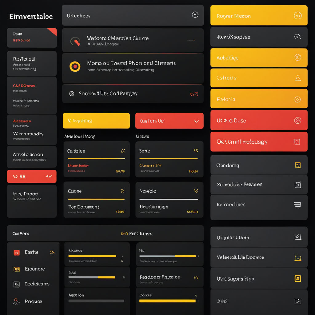 Technology sleek user interface showcasing the layout for a ... by عزام ...