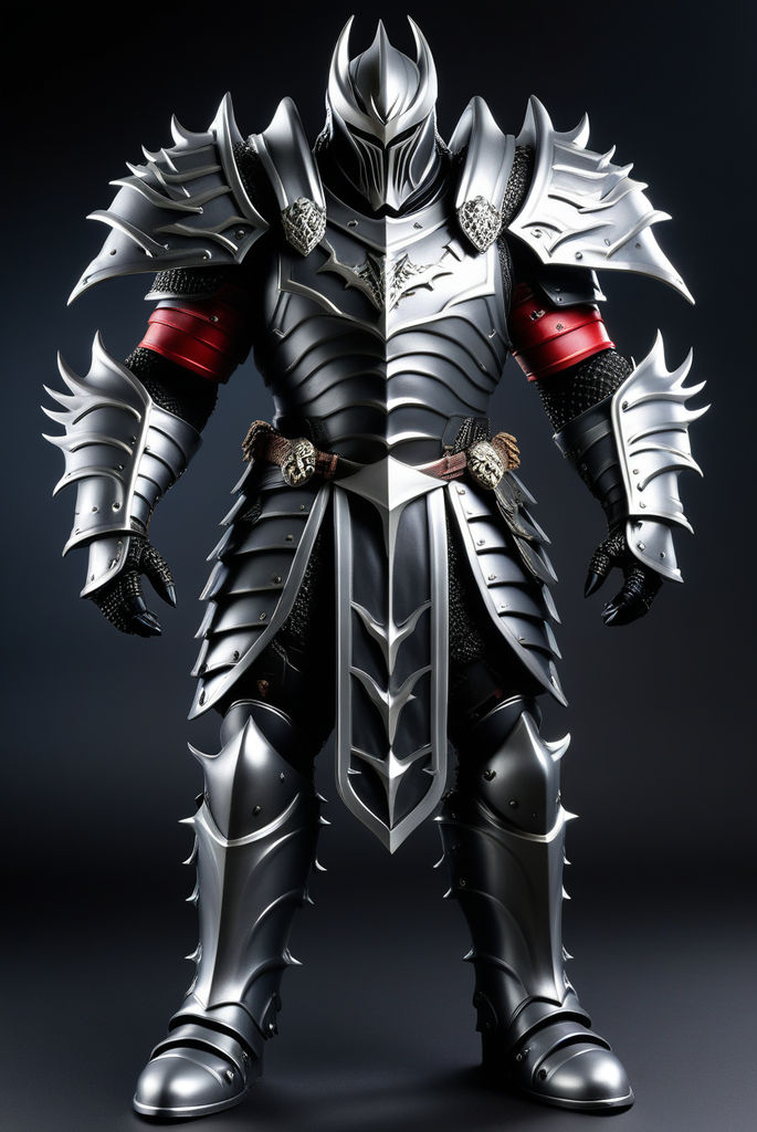 Brutal warlord in metallic venom armour by Sam Maslakov - Playground