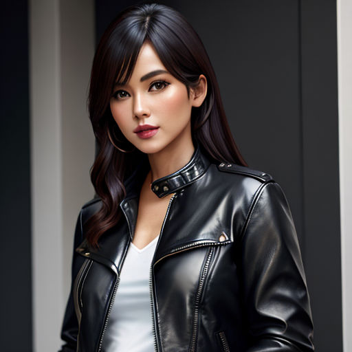 UHD hyperrealistic leather jacket by George Molina - Playground