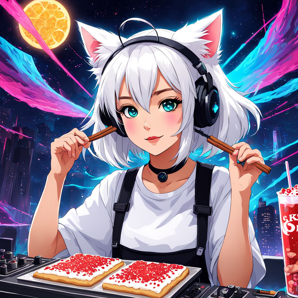 Anime girl with cat ears by Morph - Playground