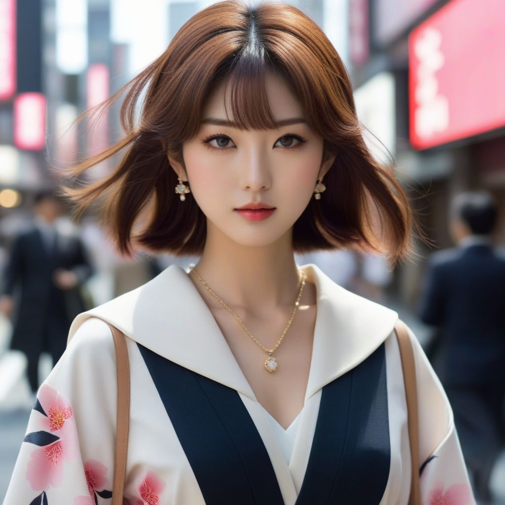 Picture a modern Japanese girl named Sakura by tamil dubsmash - Playground