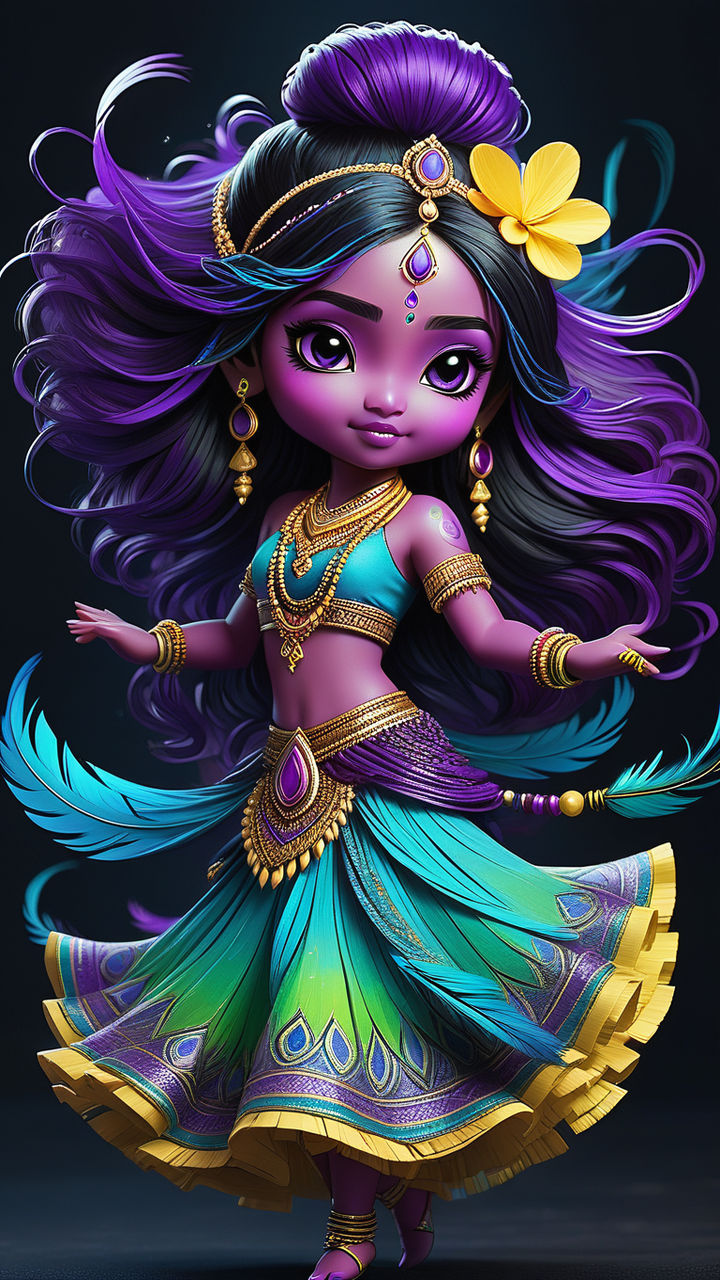 2d sketch chibi weird sketch of a purple magic creature look... by Анна ...