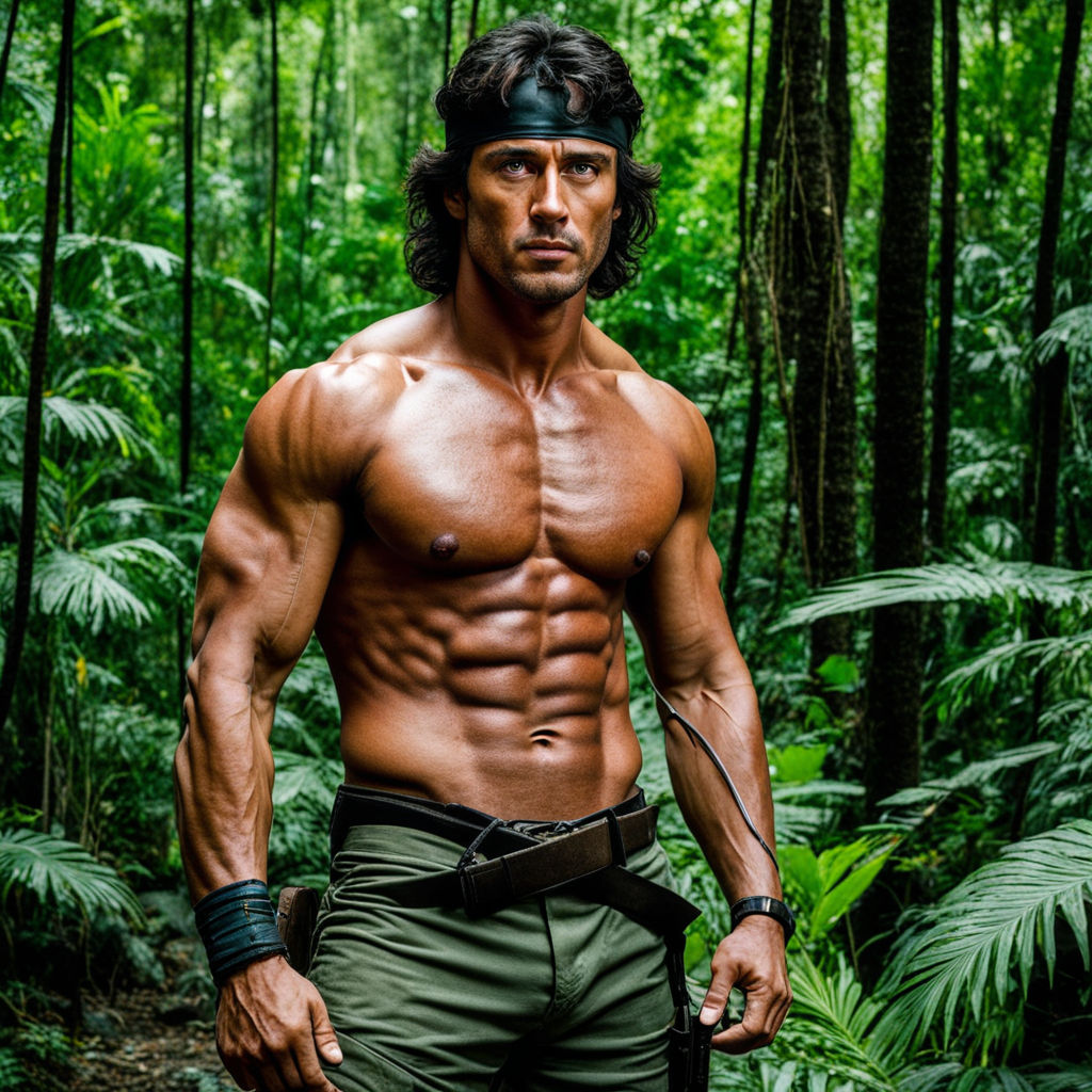 Young Man like from the movie Rambo by Armwrestling Kyrgyz Republic ...