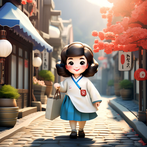 Make a cute character that symbolizes Korea's cultural asset... by ...