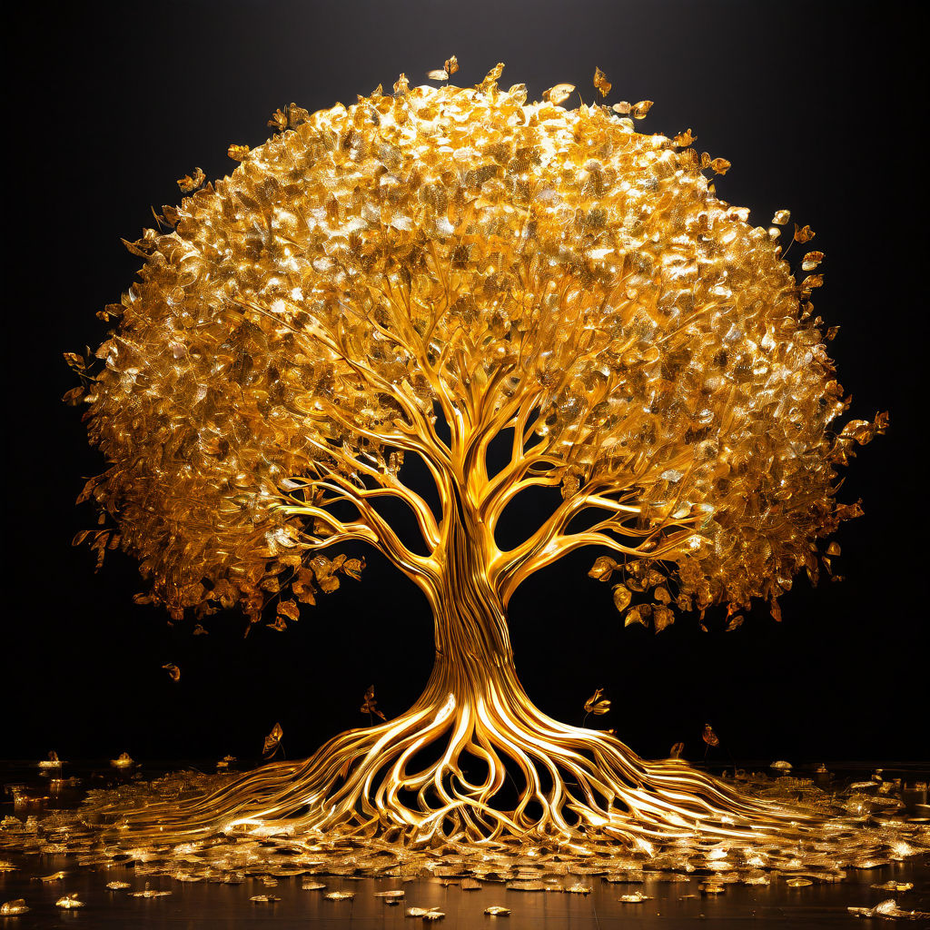 A golden tree filled with gold by Silvio - Playground