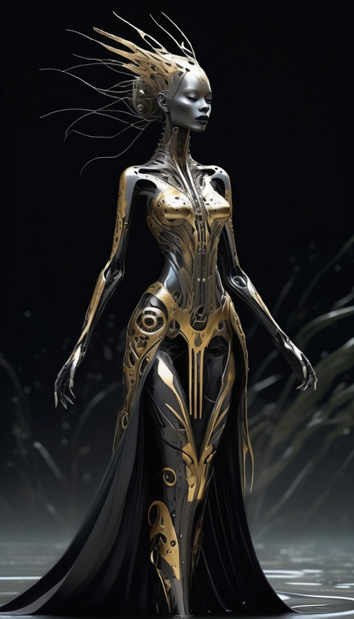 Ethereal beings of objects dancing and flowing with wind acr... by ...