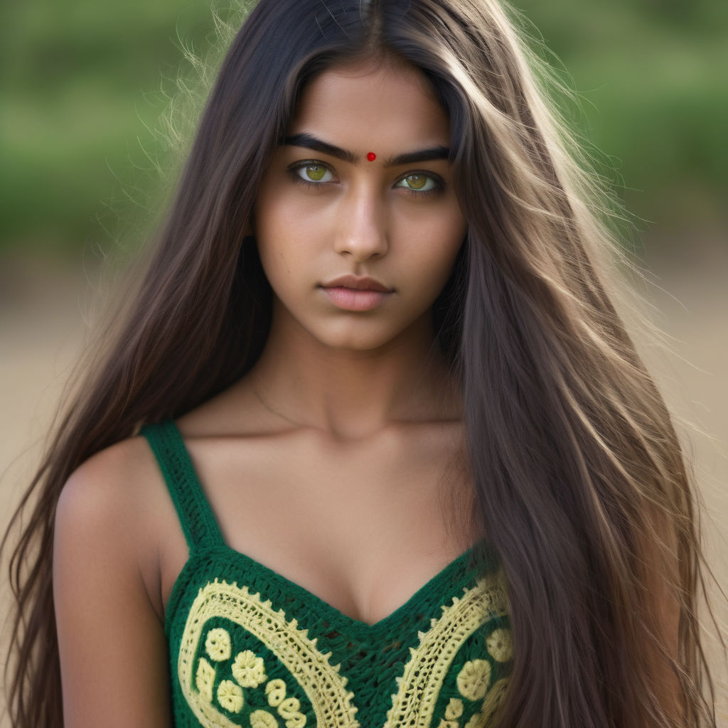 18 years old indian girl with a melancholic but beautiful ex... by Bantee Kumar - Playground