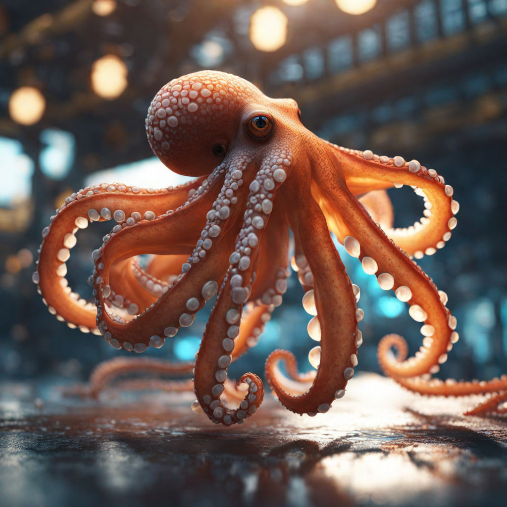 An octopus. Attractive by Rob Turner - Playground