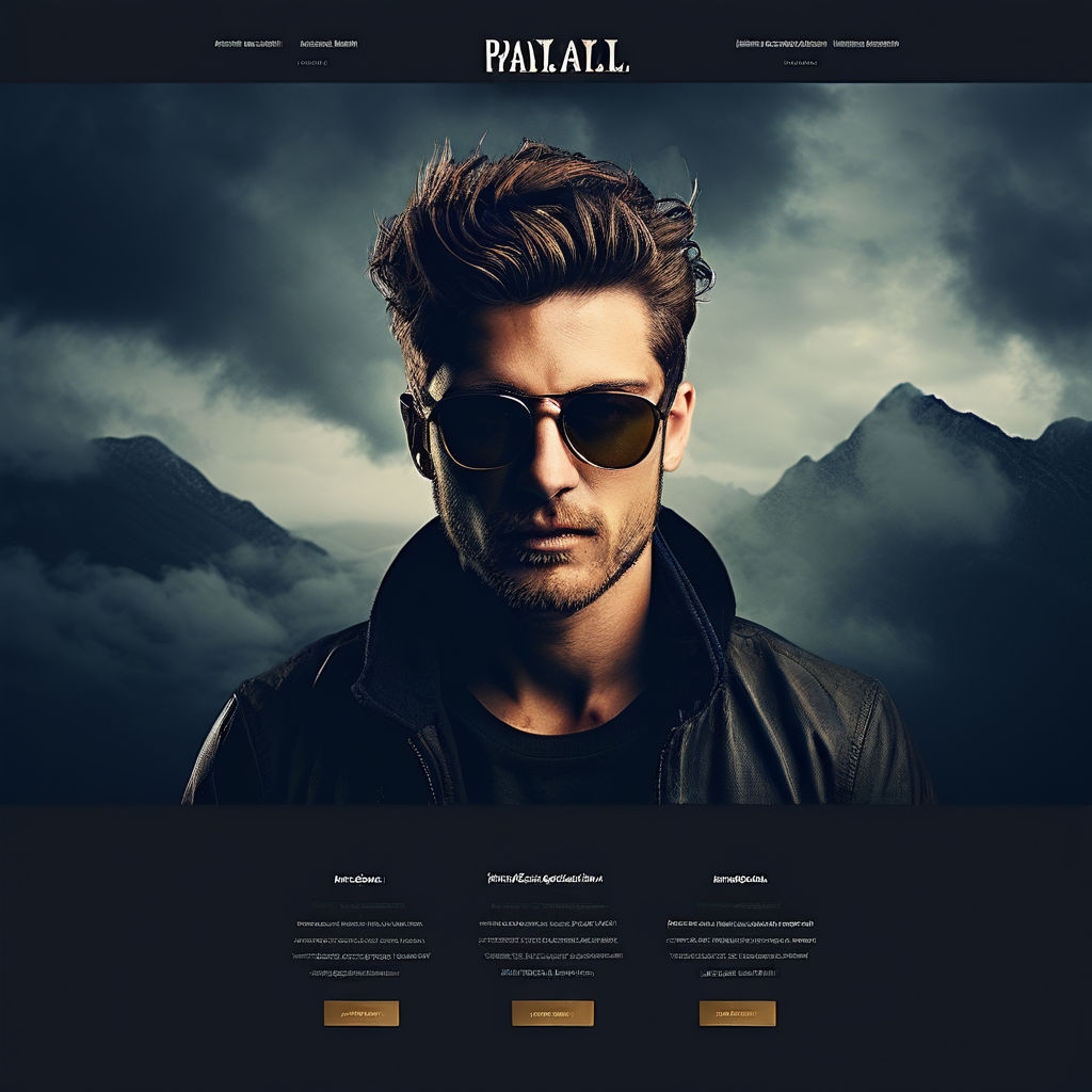 Create a unique simple cool portfolio website design as imag... by ...