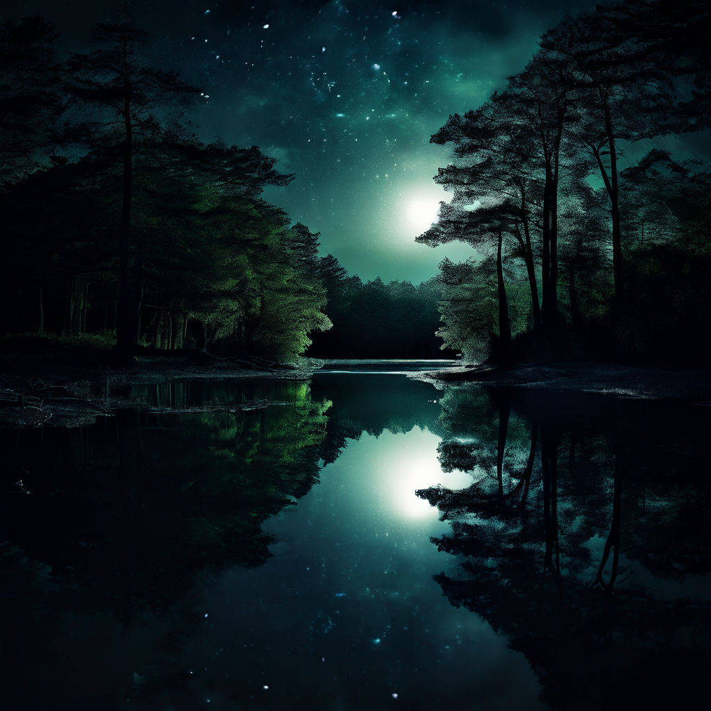 Dark green trees by Amber Czyzewska - Playground