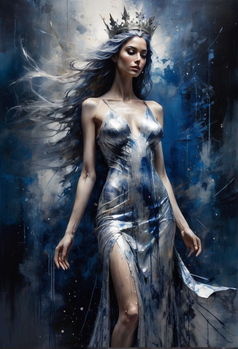 A photorealistic full-body image of a celestial queen in a r... by Miss Raten - Playground