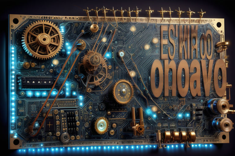 Steampunk-themed Arduino board surrounded by a constellation... by Emma ...