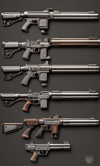 Create a visual timeline showing the evolution of firearms by Rh Musik ...