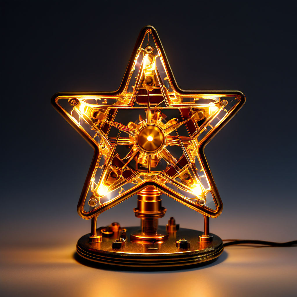 Make a star circuit with a capacitor and lamp by Wout Dewulf - Playground