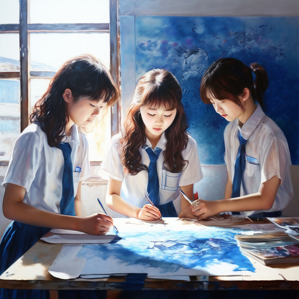 Three high school students by 정지호 - Playground