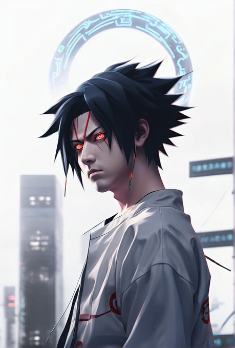 Realistic portrait of Sasuke Uchiha by Born To - Playground