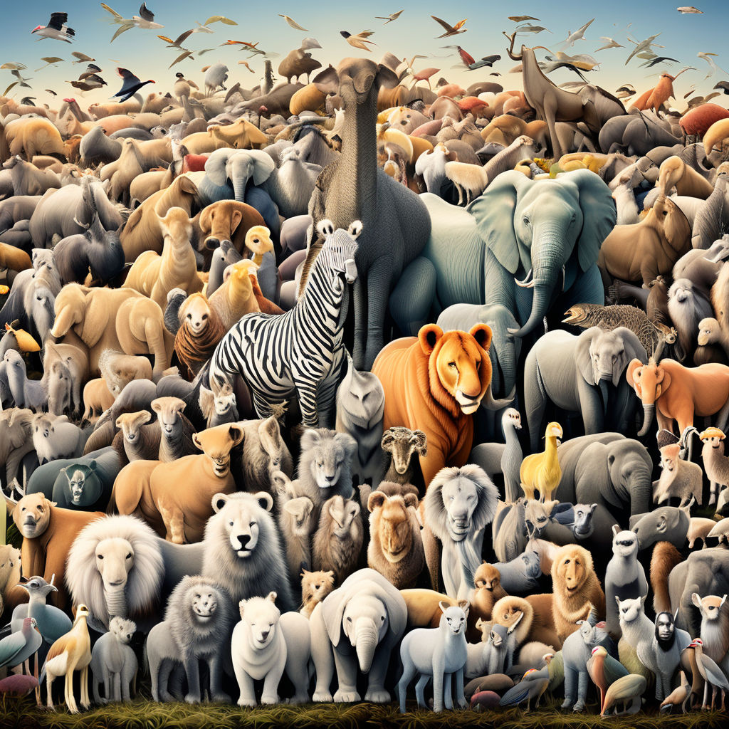 400 different animals in one picture by Vishal Prabhe - Playground