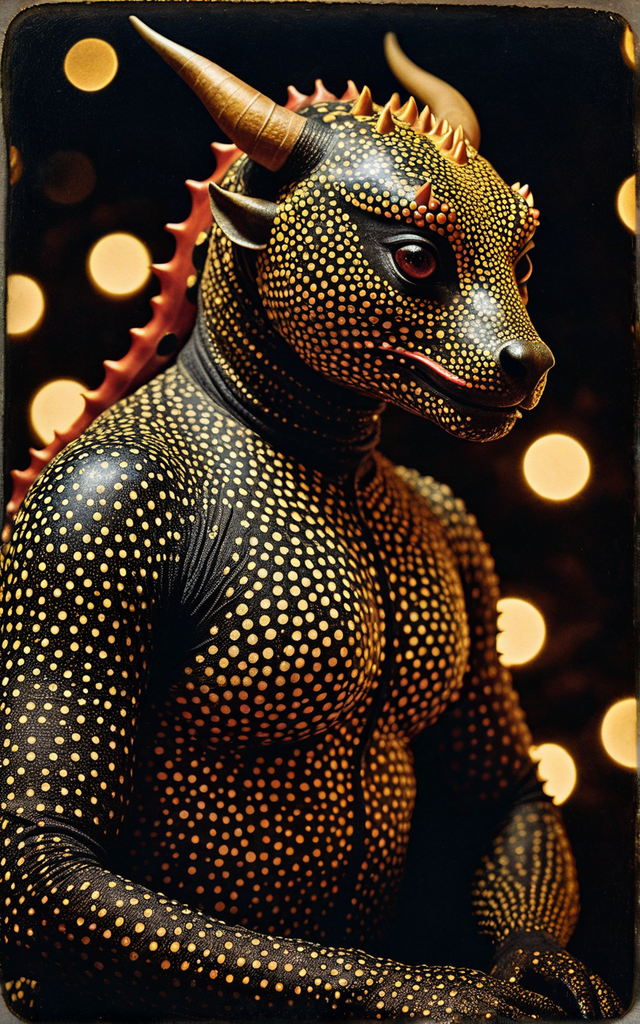 Magma creature inspired by Kawanabe Kyōsai's demons merging ... by ...