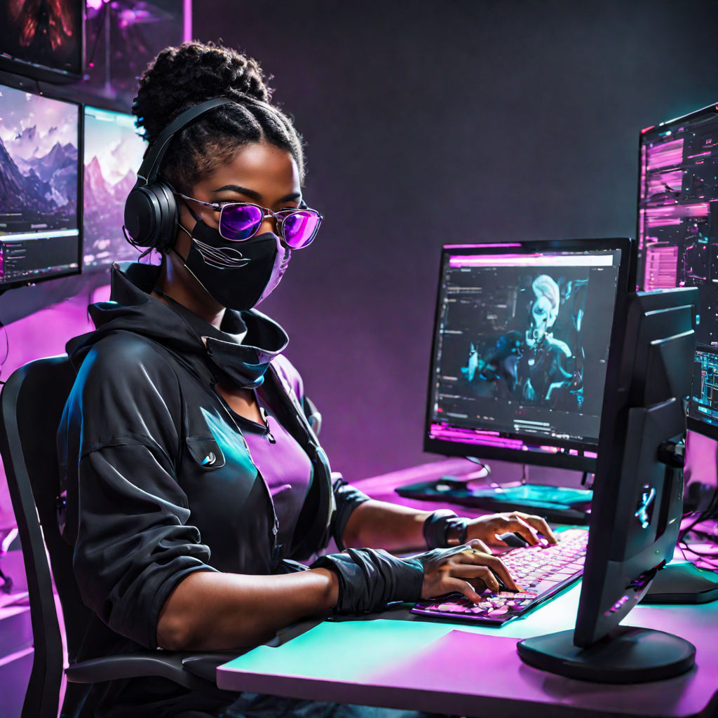 Black Game Developer Works on a Level Design on Her Personal... by B ...