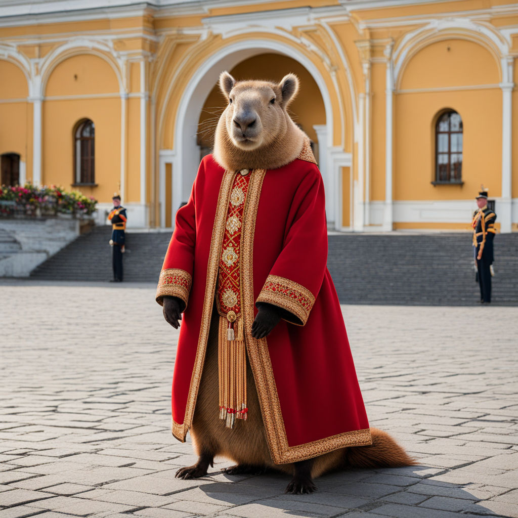 Russian capybara in the Kremlin by Артур Раммштайн - Playground