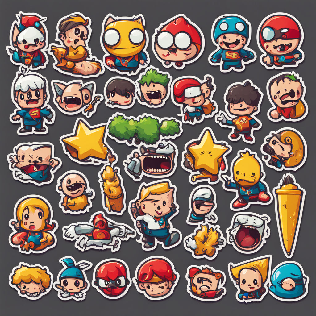 Planilla de stickers super divertidos HD 4k ultra HD separ... by Adrian ...