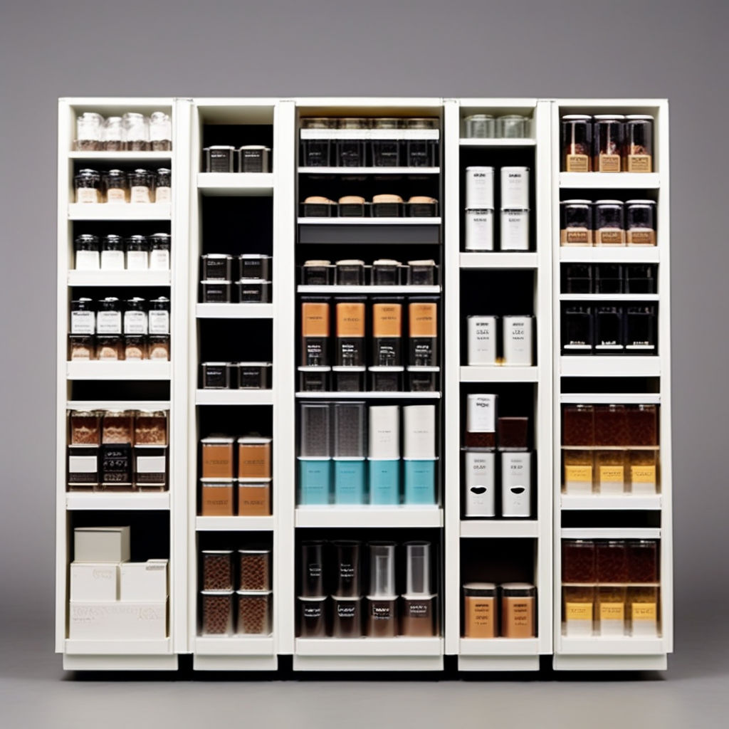 One idea for a coffee capsule holder with a large container ... by ...