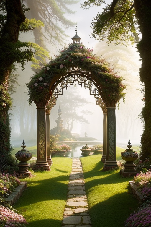 Fairytale landscape with whimsical details by Tim Wakeham - Playground