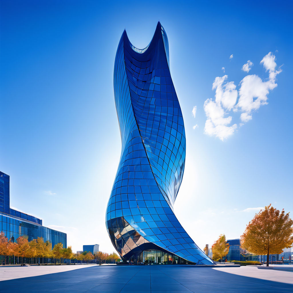 This building is shaped like a flame when viewed from the fr... by jy ...