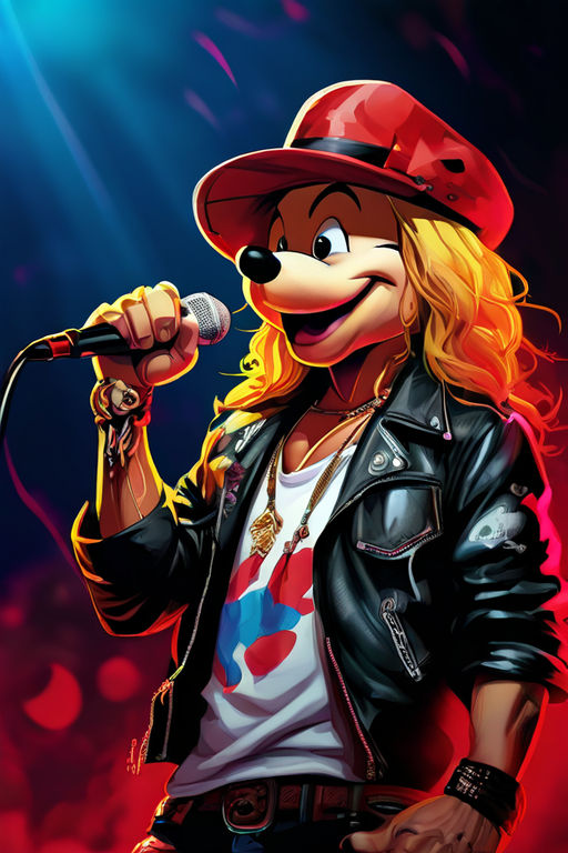 Mickey Mouse dressed as Axl Rose by ROTA77 TATTOO - Playground