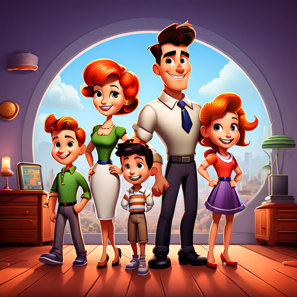 Modern day version of classic cartoon family The Jetson’s by Tiffany ...