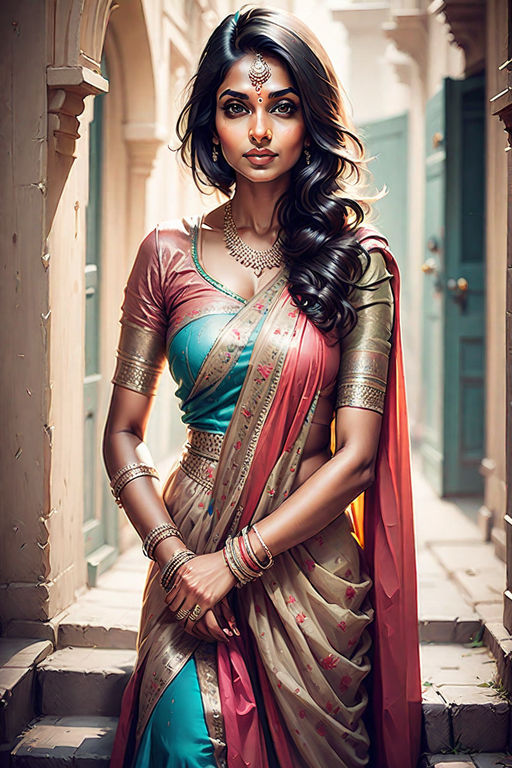 5 beautiful indian women with a curious face by Jayesh Rathore - Playground