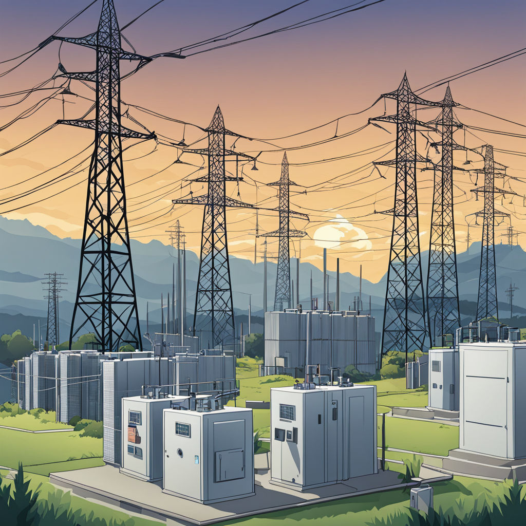 Cartoon image with electric substation by Radu Opreanu - Playground
