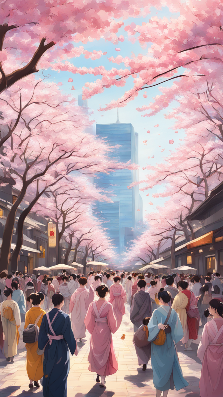 Hanami festival in Tokyo during cherry blossom season by Todd Daviau ...