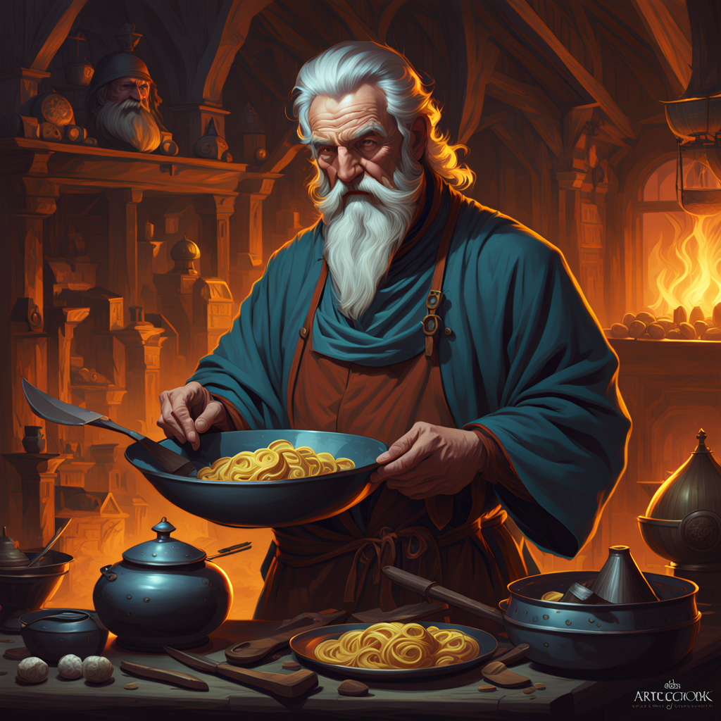 Old man medieval cook by Juan Darío Souto Pombo (Darío) - Playground