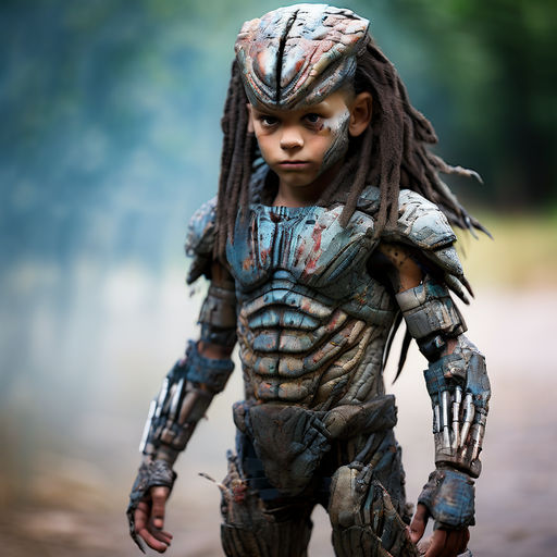 10 year old human boy in full body Predator by lautaro szczensny ...