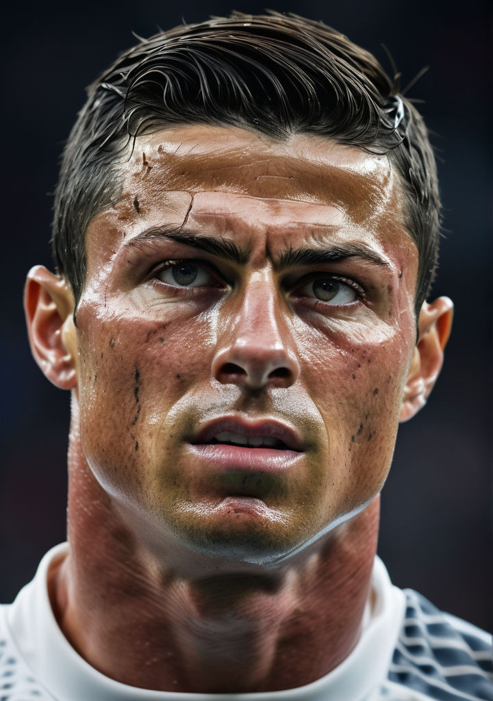 High-resolution capture of determined Cristiano Ronaldo by Shakti Man - Playground