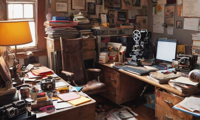 Imagine a filmmaker's cluttered yet cozy room by Slam Book Cinema ...