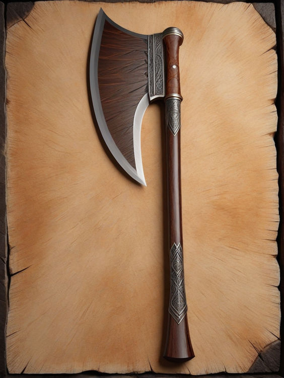 Ragnarok axe exhibiting a three-dimensional effect by Kamil Ocalewski ...
