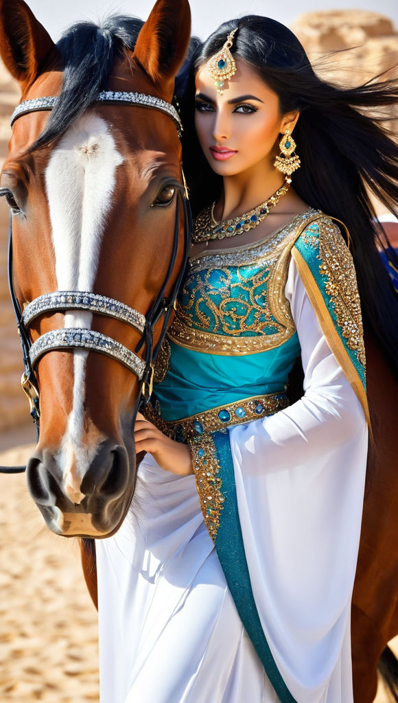Queen woman beautiful Arabian by Star Dream - Playground