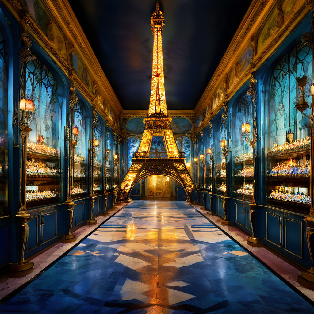 Expansive server room featuring Eiffel Tower-inspired struct... by ...