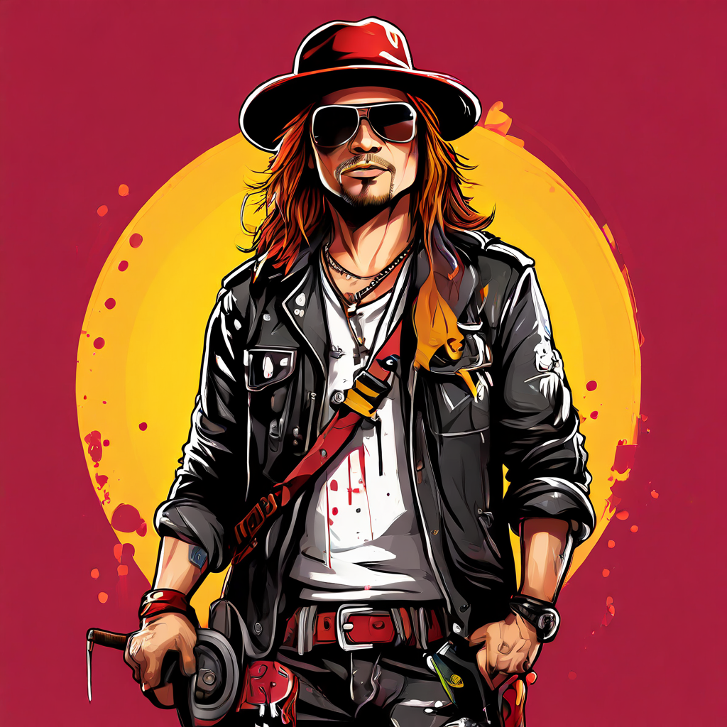 Male character of Axl Rose by Steve Duhaime - Playground