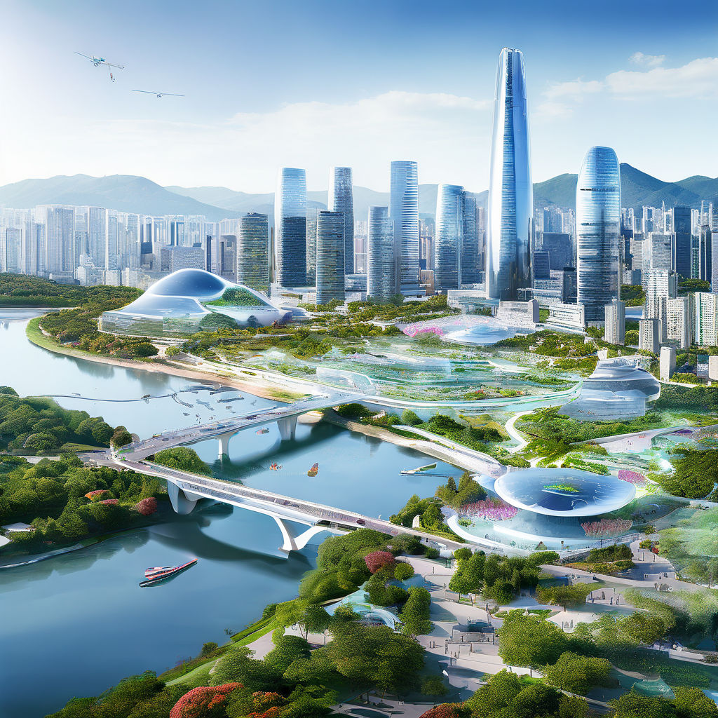 Illustrated map of Seoul 2050 by Faith Priesierie - Playground