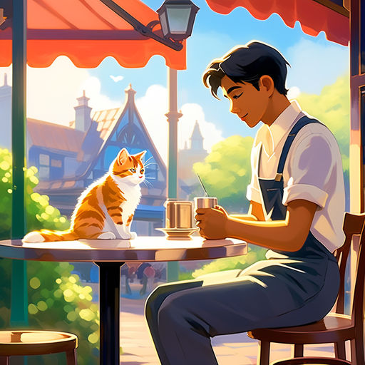 CLASSIC 2d DISNEY movie poster style. a young malay man at a... by ...