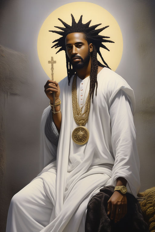 Another’s Black Jesus with dreadlocks and watch by Rafael Dourado ...