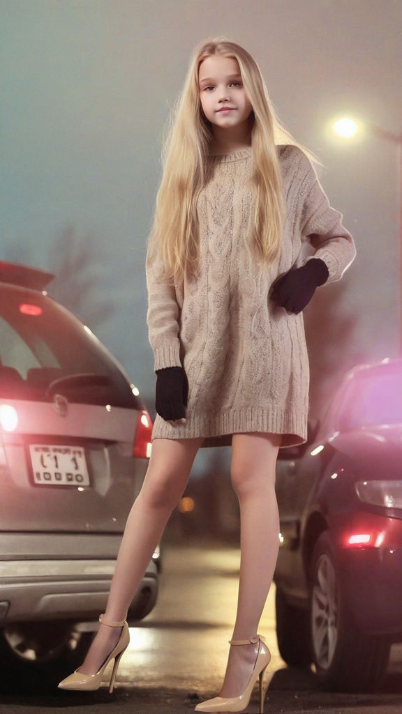 Full body view with shoes. Beautiful 14 year old model by Katy - Playground