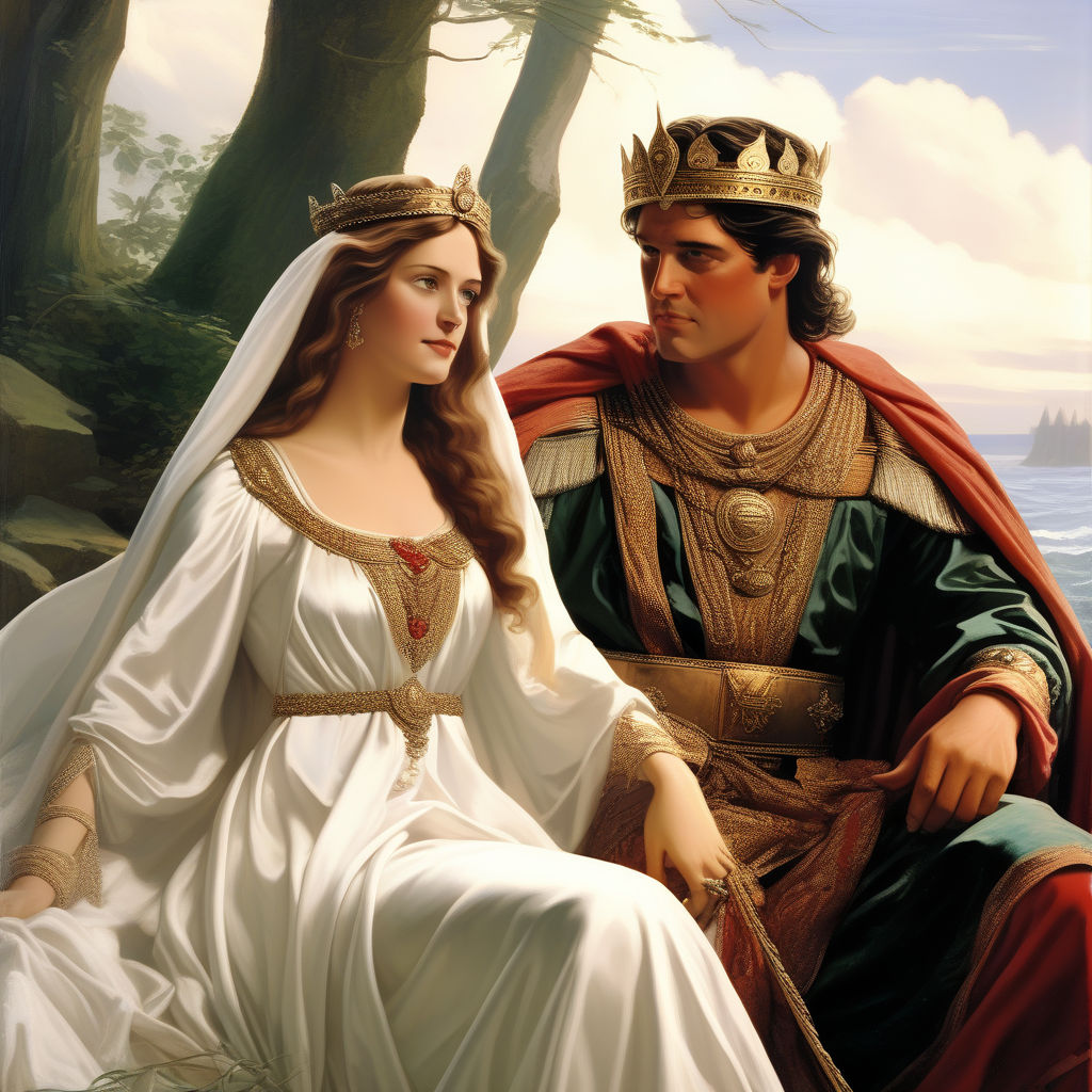 King Canute the great with his first wife by Javier Chen - Playground