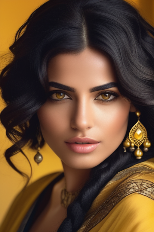 Headshot of a gorgeous and curvy young middle eastern woman by scb03 ...